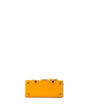 Goyard Structured Saigon Top Handle Bag Coated Canvas With Leather - Yellow