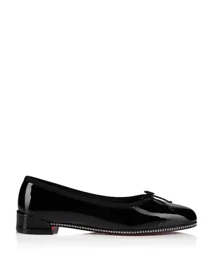 CHRISTIAN LOUBOUTIN Sweetie Jane Strass Ballerina Flats - Black