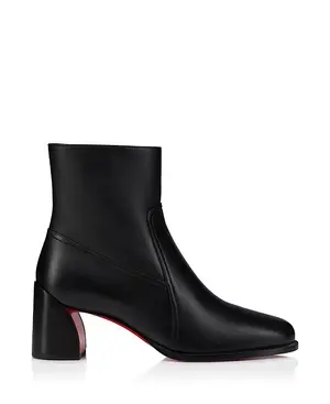 CHRISTIAN LOUBOUTIN Ira Zipped Booties - Black