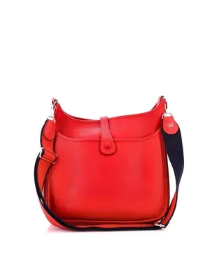 Hermès Gm Evelyne Bag Gen Iii Clemence - Red