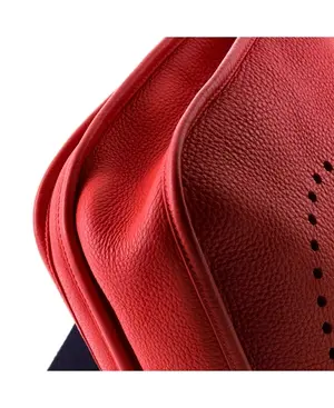 Hermès Gm Evelyne Bag Gen Iii Clemence - Red