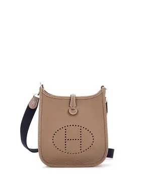 Hermès Tpm Evelyne Bag Gen Iii Clemence - Gray