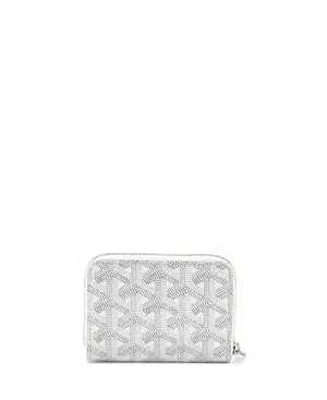 Goyard Pm Matignon Zip Wallet Coated Canvas With Leather