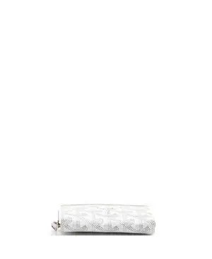 Goyard Pm Matignon Zip Wallet Coated Canvas With Leather