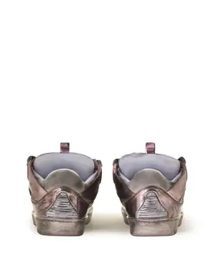 LANVIN Curb Sneakers In Metallic Technical Fabric - Light Pink