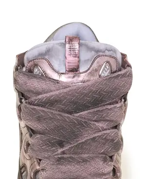 LANVIN Curb Sneakers In Metallic Technical Fabric - Light Pink