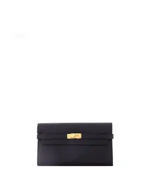 Hermès Long Kelly Wallet Epsom - Black