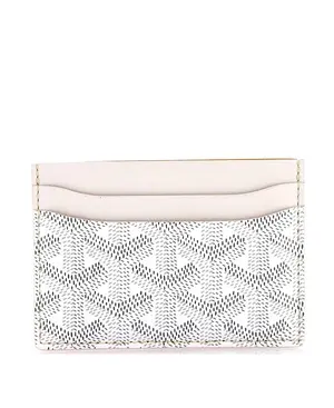 Goyard Saint Sulpice Card Holder Coated Canvas - White