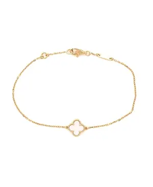 VAN CLEEF & ARPELS Sweet Alhambra Bracelet 18k And Mother Of Pearl - Gold