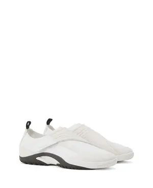 LANVIN Lnv1 Knit And Suede Sneakers - White/black