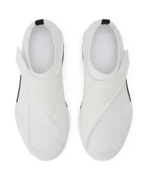 LANVIN Lnv1 Knit And Suede Sneakers - White/black