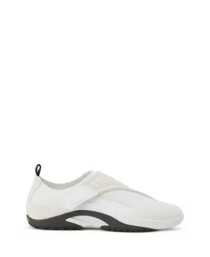 LANVIN Lnv1 Knit And Suede Sneakers - White/black