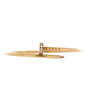 CARTIER Small Juste Un Clou Bracelet 18k With Diamonds - Gold