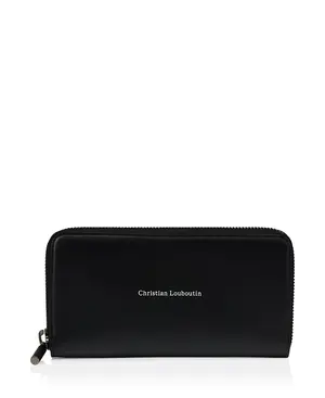 CHRISTIAN LOUBOUTIN Canopy Long Wallets - Black