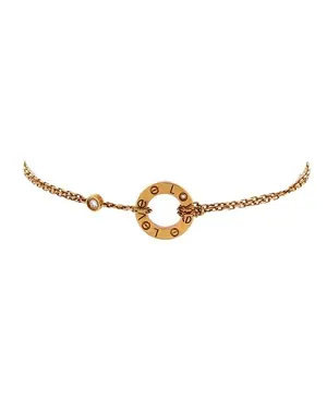 CARTIER 2 Diamonds Love Bracelet 18k With Diamonds - Gold