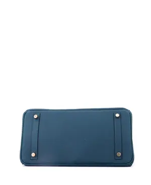 Hermès Birkin 30 Handbag Blue Epsom With Gold Hardware