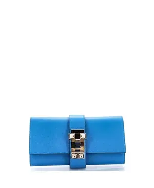 Hermès 23 Medor Clutch Chevre Mysore - Blue