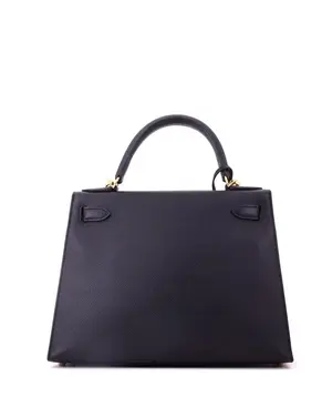 Hermès Kelly 28 Handbag Black Epsom With Gold Hardware - Noir