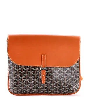 Goyard Coursier Messenger Bag Coated Canvas And Leather - Brown