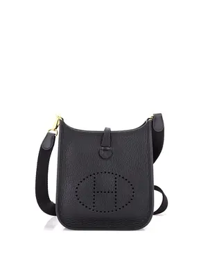 Hermès Tpm Evelyne Bag Gen Iii Clemence - Black