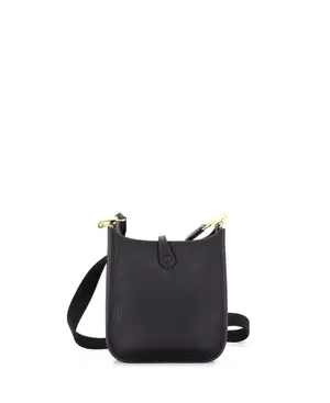 Hermès Clemence Tpm Evelyne Bag Gen Iii - Black