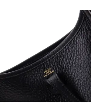 Hermès Clemence Tpm Evelyne Bag Gen Iii - Black