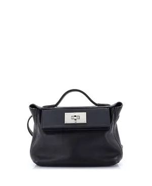 Hermès 21 24/24 Bag Evercolor With Swift - Black
