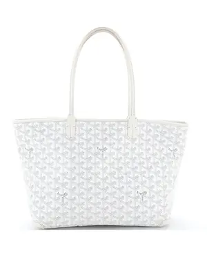 Goyard Pm Artois Tote Coated Canvas - White