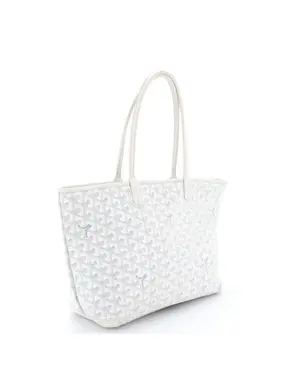 Goyard Pm Artois Tote Coated Canvas - White