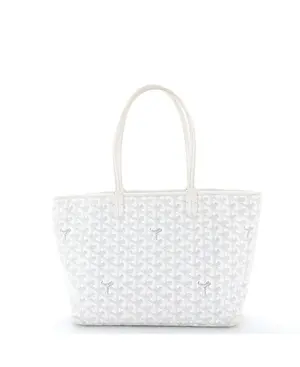 Goyard Pm Artois Tote Coated Canvas - White