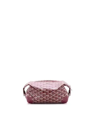Goyard 25 Boeing Trousse De Toilette Pouch Coated Canvas - Burgundy
