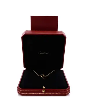 CARTIER Love Interlocking Necklace 18k 17