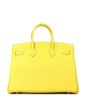 Hermès Candy 35 Handbag Epsom - Candy - Lime/gris Perle