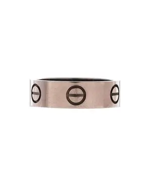CARTIER Love Band Ring 18k Gold - White