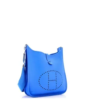 Hermès Gm Evelyne Bag Gen Iii Clemence - Blue