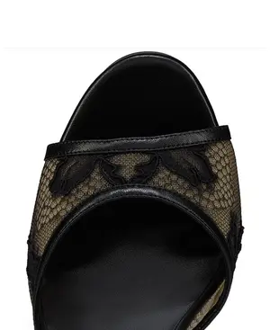 CHRISTIAN LOUBOUTIN Miss Z Lace Sling Slingback Pumps