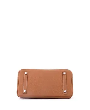 Hermès Birkin 25 Handbag Brown Togo With Palladium Hardware