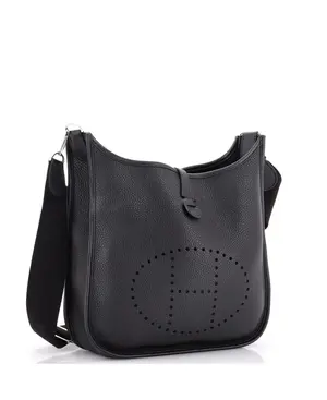 Hermès Pm Evelyne Bag Gen Iii Clemence - Black