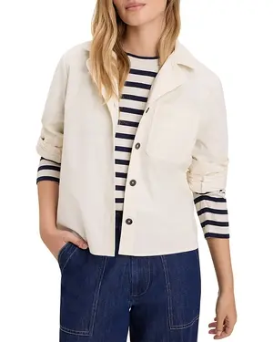 NIC+ZOE Corduroy Shirt Jacket - Coconut