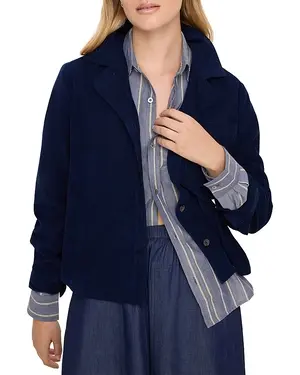 NIC+ZOE Corduroy Shirt Jacket Dark Indigo