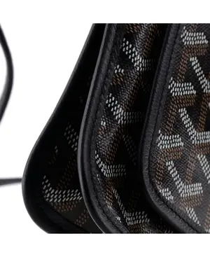 Goyard Plumet Clutch Wallet Coated Canvas - Black