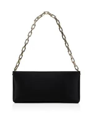 CHRISTIAN LOUBOUTIN Maykimay Clutch With Metal Chain - Black