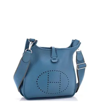 Hermès Pm Evelyne Bag Gen Iii Clemence - Blue