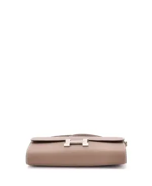 Hermès Constance To Go Wallet Evercolor - Gray