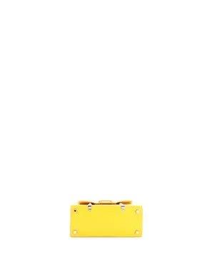 Goyard Structured Saigon Top Handle Bag Coated Canvas With Leather - Yellow