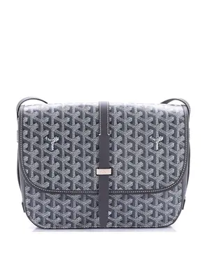 Goyard Mm Belvedere Ii Messenger Bag Coated Canvas - Gray