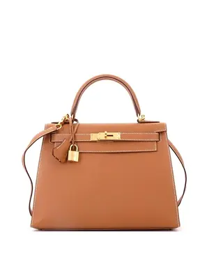 Hermès Kelly 28 Handbag Brown Epsom With Hardware - Gold