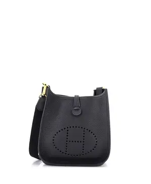 Hermès Tpm Evelyne Bag Gen Iii Clemence - Black