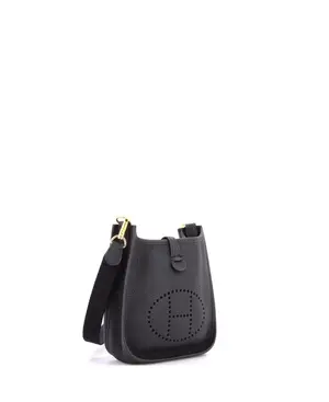 Hermès Tpm Evelyne Bag Gen Iii Clemence - Black