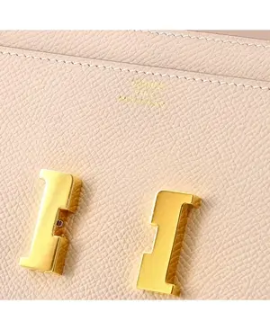 Hermès Constance To Go Wallet Epsom - Neutral